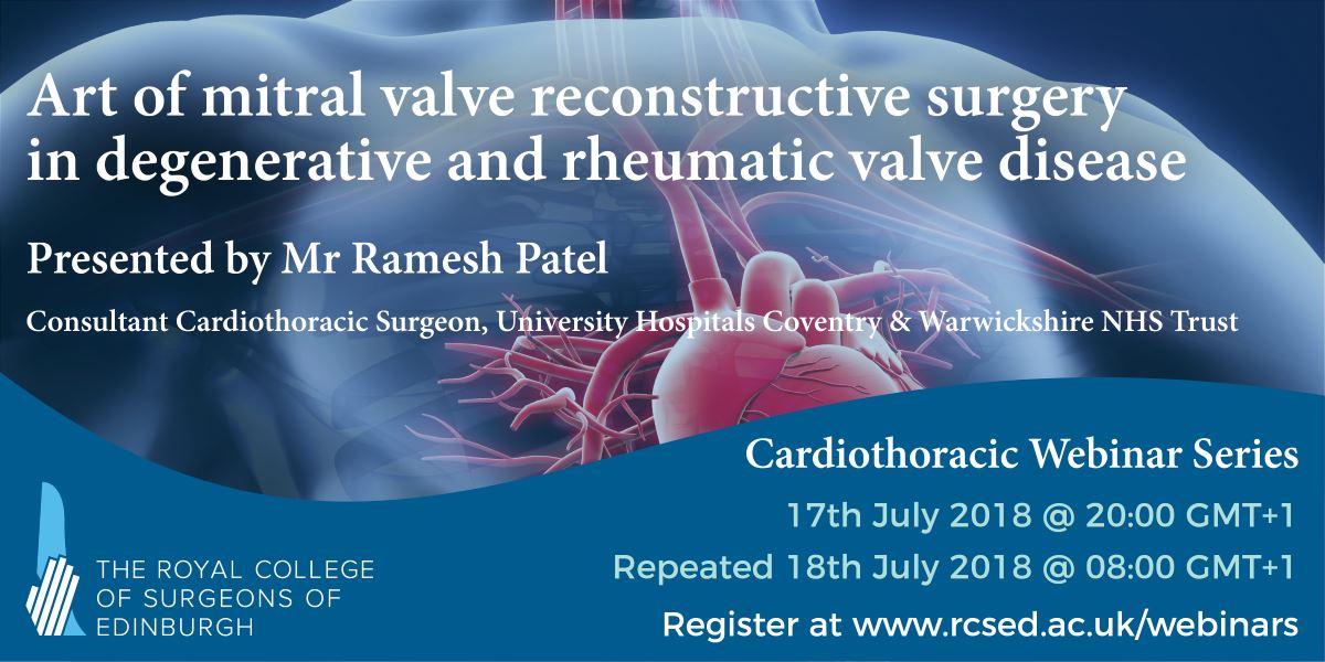 Free cardiothoracic surgery webinar series for surgical trainees from ...